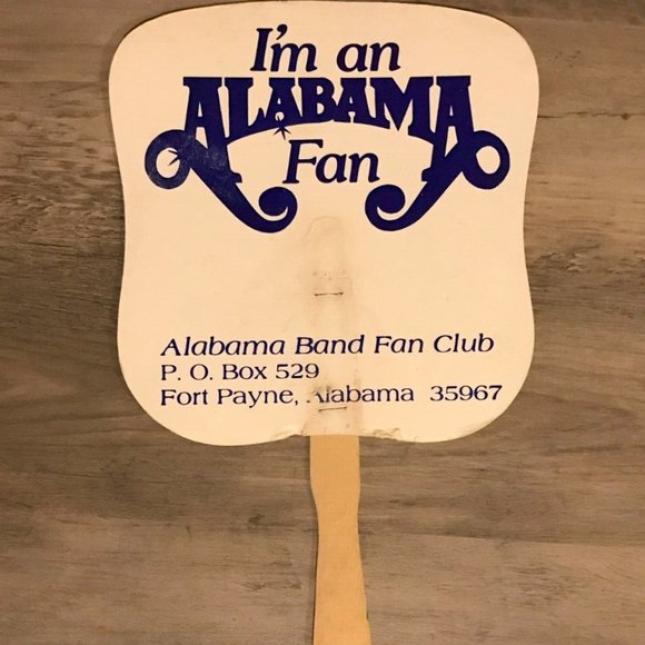 Other | Alabama Band Fan Club Fan | Poshmark